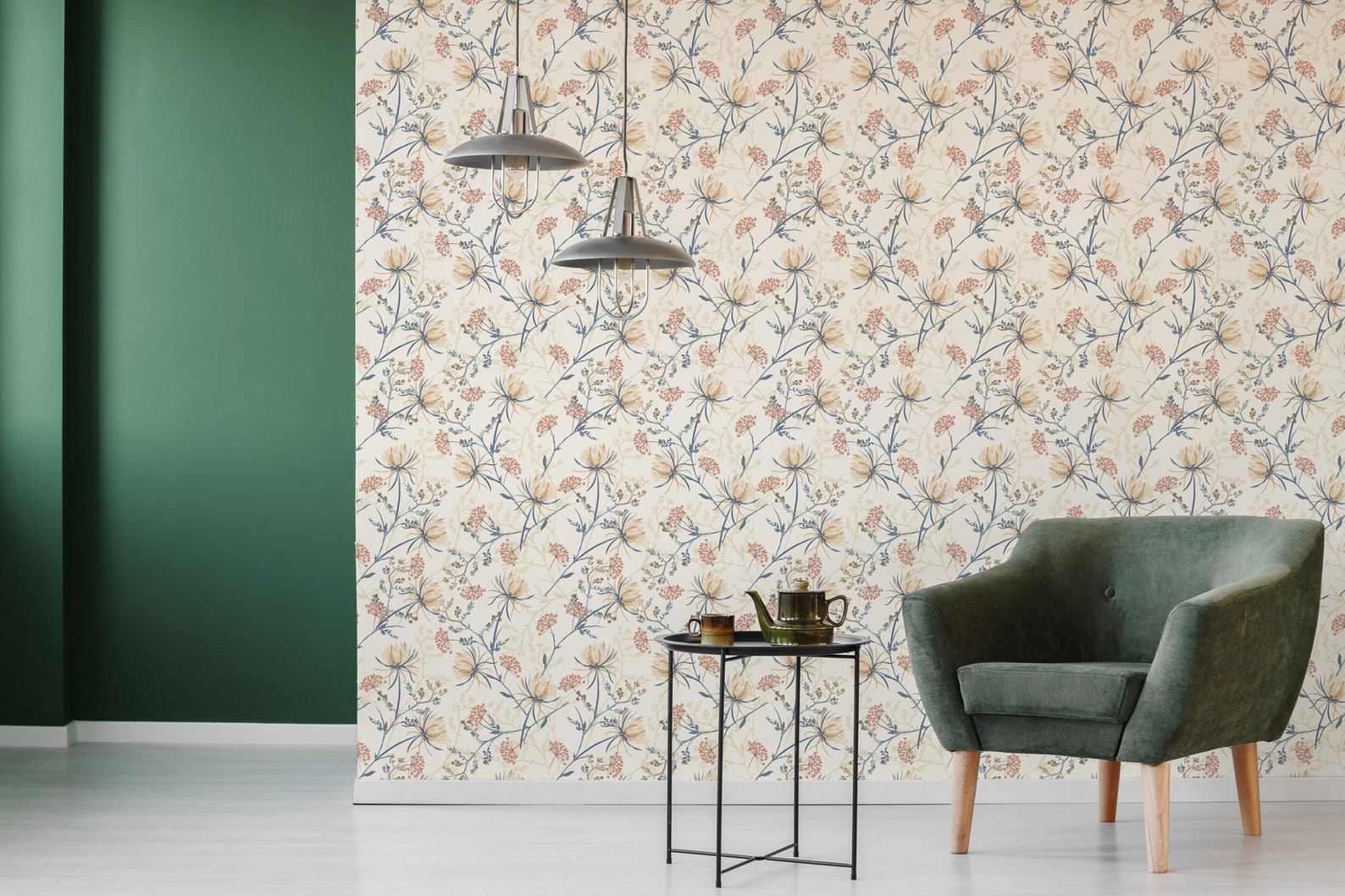 Vintage Floral Self-adhesive Wallpaper Plants Removable Peel | Etsy