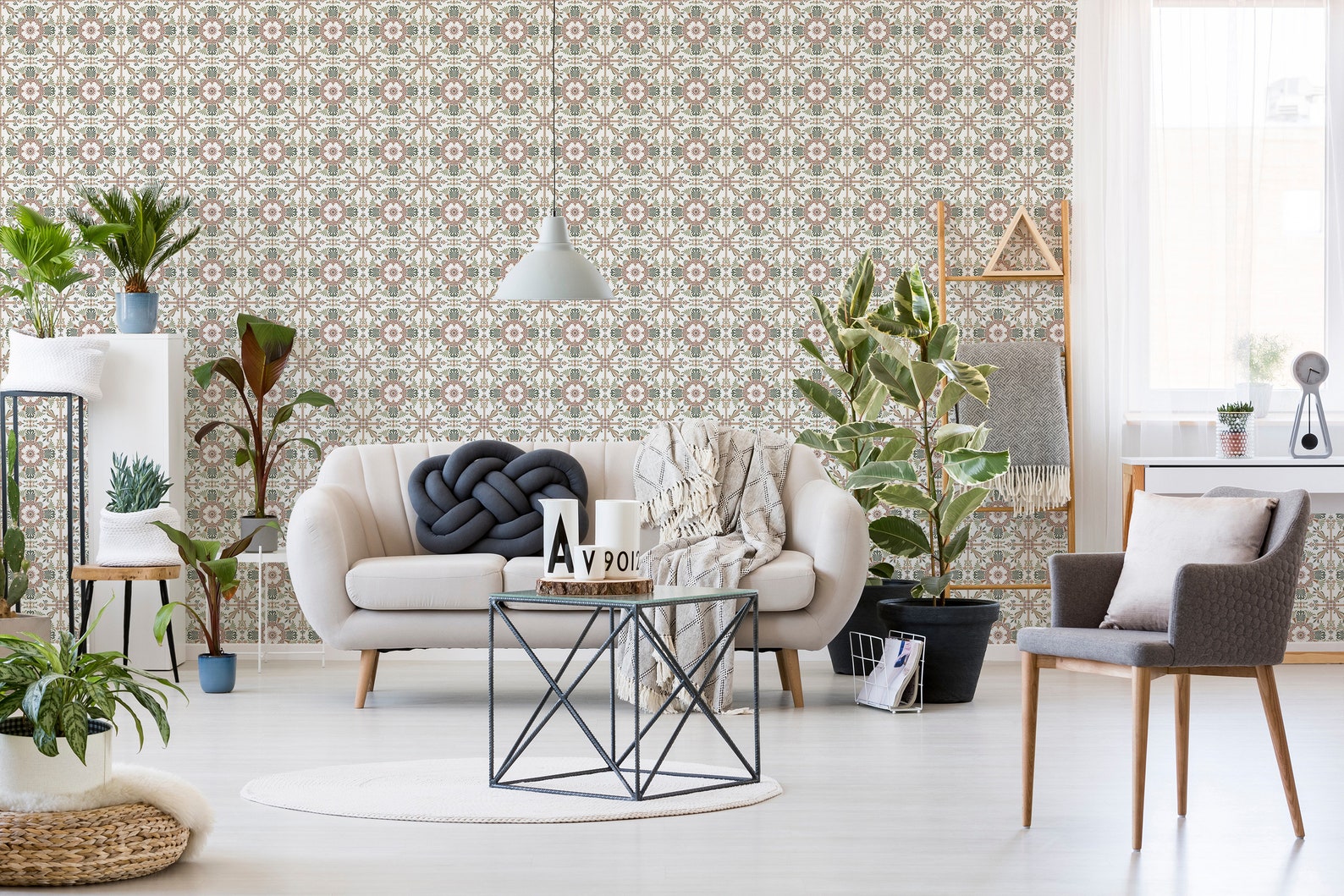 Beige Tile Wallpaper Removable Peel and Stick Wallpaper or - Etsy