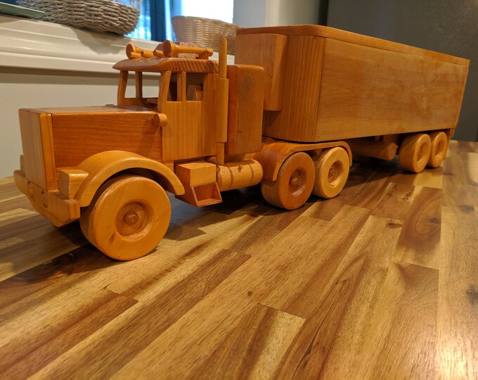 Wooden Tractor Trailer - Etsy