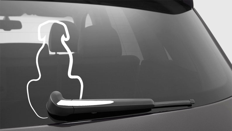 Car Sticker Dog Windshield Wiper Labrador Sticker Car Decal - Etsy