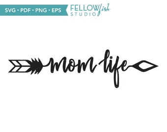 Mom Life Arrow Svg - Etsy