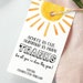 Summer Teacher Appreciation Gift Tag Template, Sunshine Thank You Tags ...