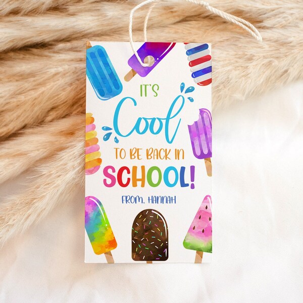 Popsicle Gift Tag - Etsy