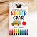Kindergarten Graduation Gift Tag, Editable Kinder Graduation Tag ...