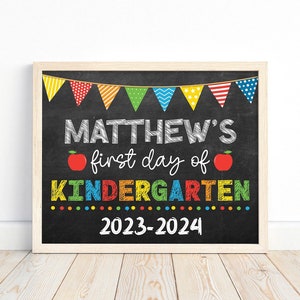 First Day of School Sign, Printable Back to School Sign, Editable First ...
