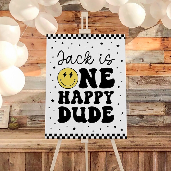 One Happy Dude Birthday Decorations - Etsy