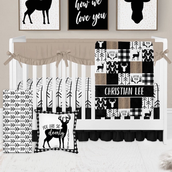 White Crib Bedding - Etsy