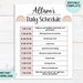 Editable Kids Daily Schedule Template, Daily Checklist for Kids, Daily ...