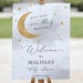 Over the Moon Baby Shower Welcome Sign, Twinkle Little Star Baby Shower ...