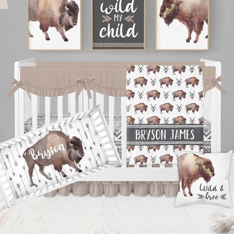 Buffalo Crib Sheet - Etsy