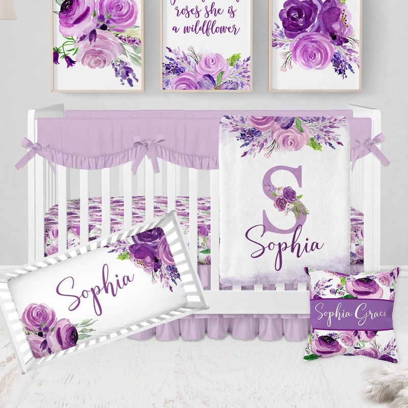 Purple Baby Bedding - Etsy