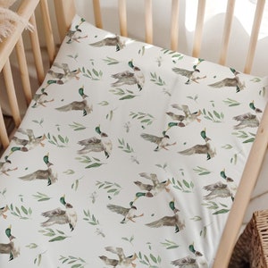 Mallard Duck Crib Sheets Boy, Duck Hunting Baby Boy Crib Bedding ...