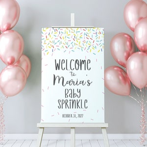 Baby Sprinkle Welcome Sign, Baby Sprinkle Sign, Gender Neutral Baby ...