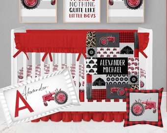 Tractor Bedding Set - Etsy