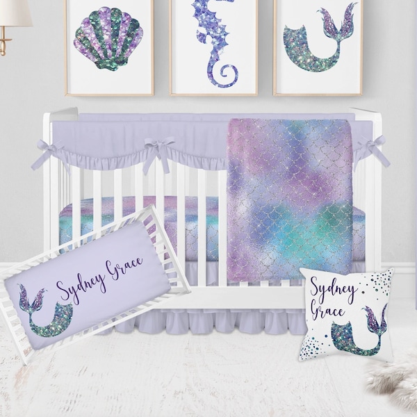Mermaid Nursery Bedding - Etsy