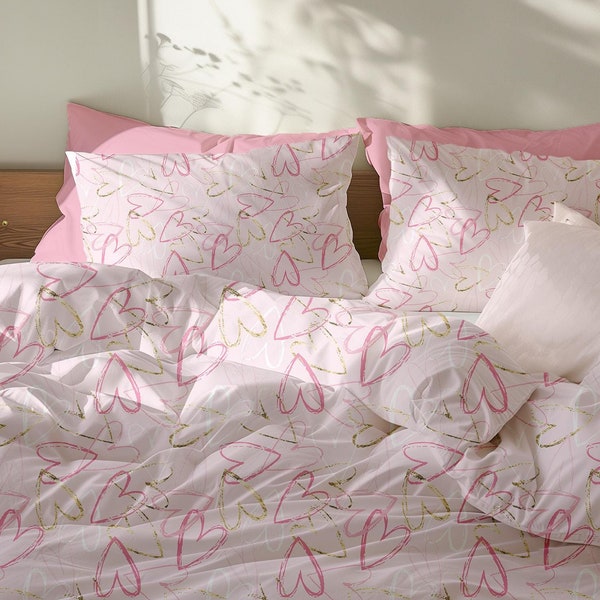 Heart Bedding - Etsy