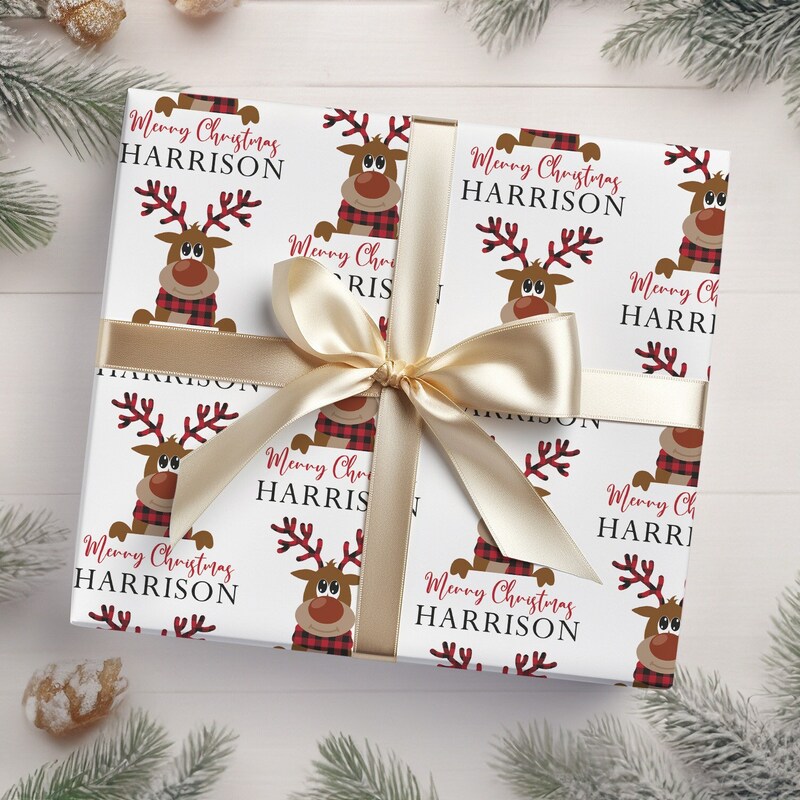 Personalized Christmas Wrapping Paper - Etsy