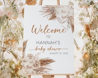 Boho Baby Shower Welcome Sign - Etsy