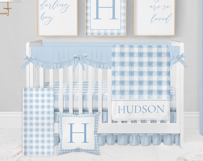 Baby Boy Crib Bedding Set, Blue Baby Bedding Crib Sets Boy, Baby Boy ...