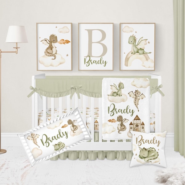 Baby Dragon Bedding Set - Etsy