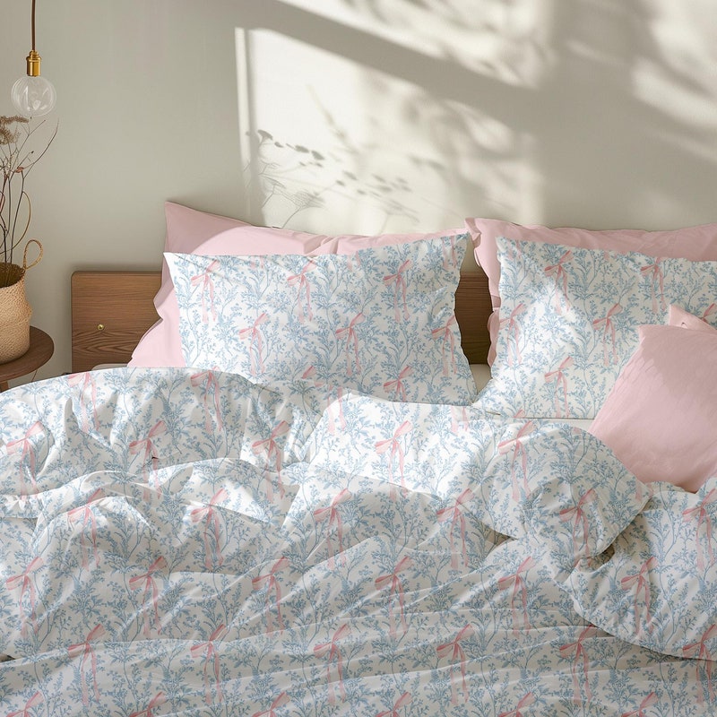 Ruffle Bow Coquette Bedding - Etsy