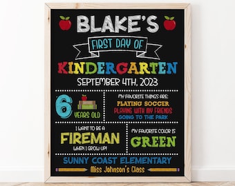 First Day of School Sign, Back to School Sign Printable, First Day of ...