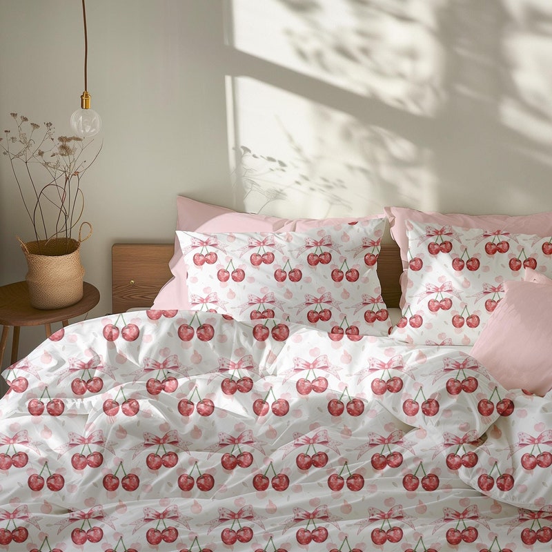 Cherries Bedding - Etsy Australia