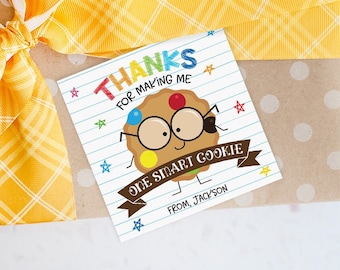 Teacher Appreciation Gift Tags Printable Thank You for Making Me One ...