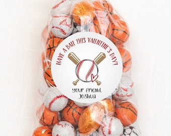 Baseball Valentine Stickers - Etsy