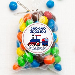 Train Valentines Stickers Boy, I CHOO-CHOO Choose You Valentine's Day ...