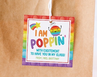 Popping With Excitement Back to School Tags - Etsy