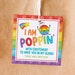 Back to School Gift Tag, Popping With Excitement, Editable First Day of ...