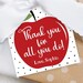 Apple Thank You Tag, Editable Teacher Appreciation Gift Tag, Teacher ...