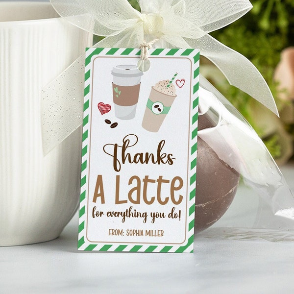 Thanks a Latte - Etsy