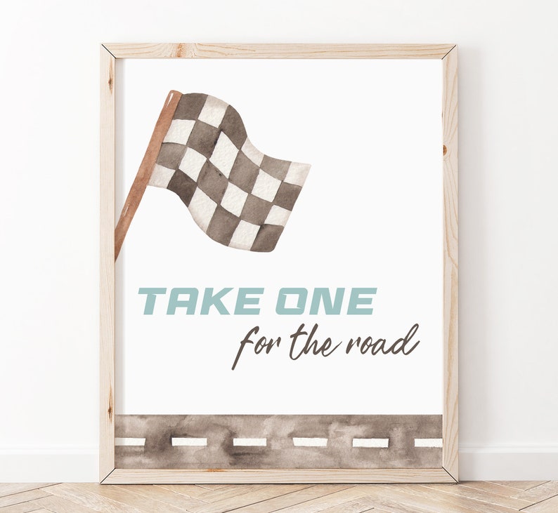 Race Car Birthday Favors Sign Race Car Birthday Sign Two - Etsy