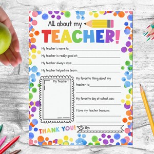 Teacher Appreciation Gift, Teacher Appreciation Week Printable, All ...