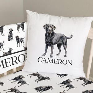 Baby Boy Crib Bedding Set, Black Lab Crib Sheets Boy, Dog Baby Bedding ...