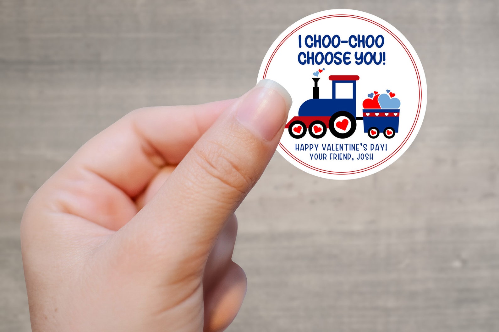 Train Valentines Stickers Boy, I CHOO-CHOO Choose You Valentine's Day ...