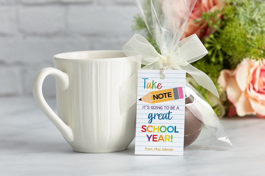 Back to School Gift Tags, Take Note Tag, Pen Marker Gift for Teacher ...