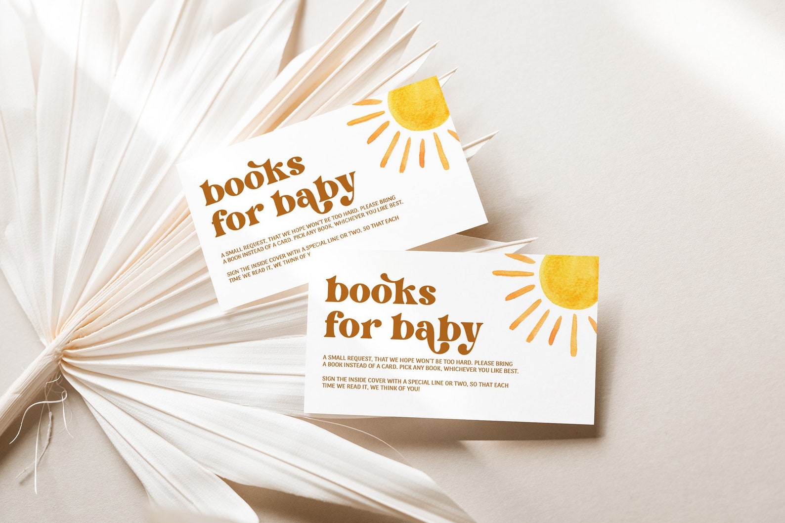 Sun Baby Shower Books for Baby Cards, Sunshine Book Request Card, Here ...