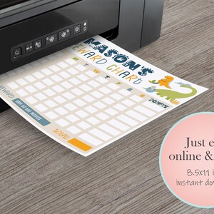 Editable Dinosaur Reward Chart, Printable Dinosaur Chore Chart for Kids ...