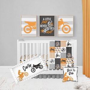 Personalized Motocross Crib Sheet, Dirt Bike Crib Sheet, Crib Sheets ...