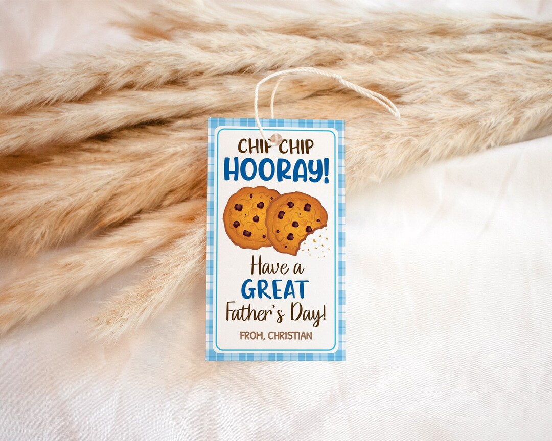Fathers Day Cookie Tag, Happy Father's Day Tag, Father's Day Gift Tag ...