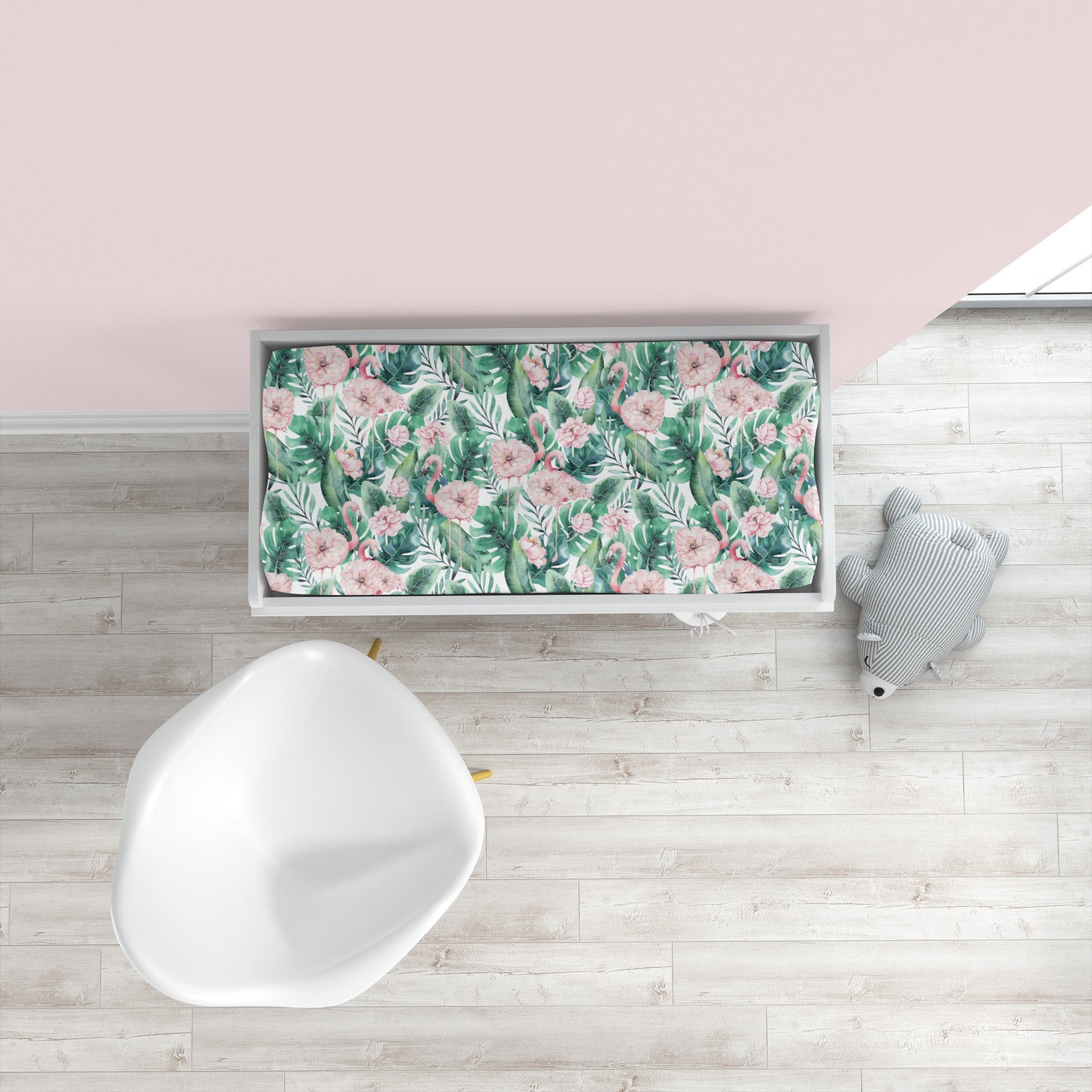 Flamingo Crib Bedding Set Flamingo Nursery Baby Girl Crib - Etsy