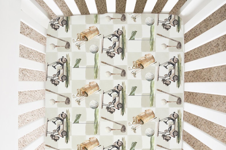 Golf Nursery Bedding Set, Baby Boy Crib Bedding Set, Baby Boy Nursery ...