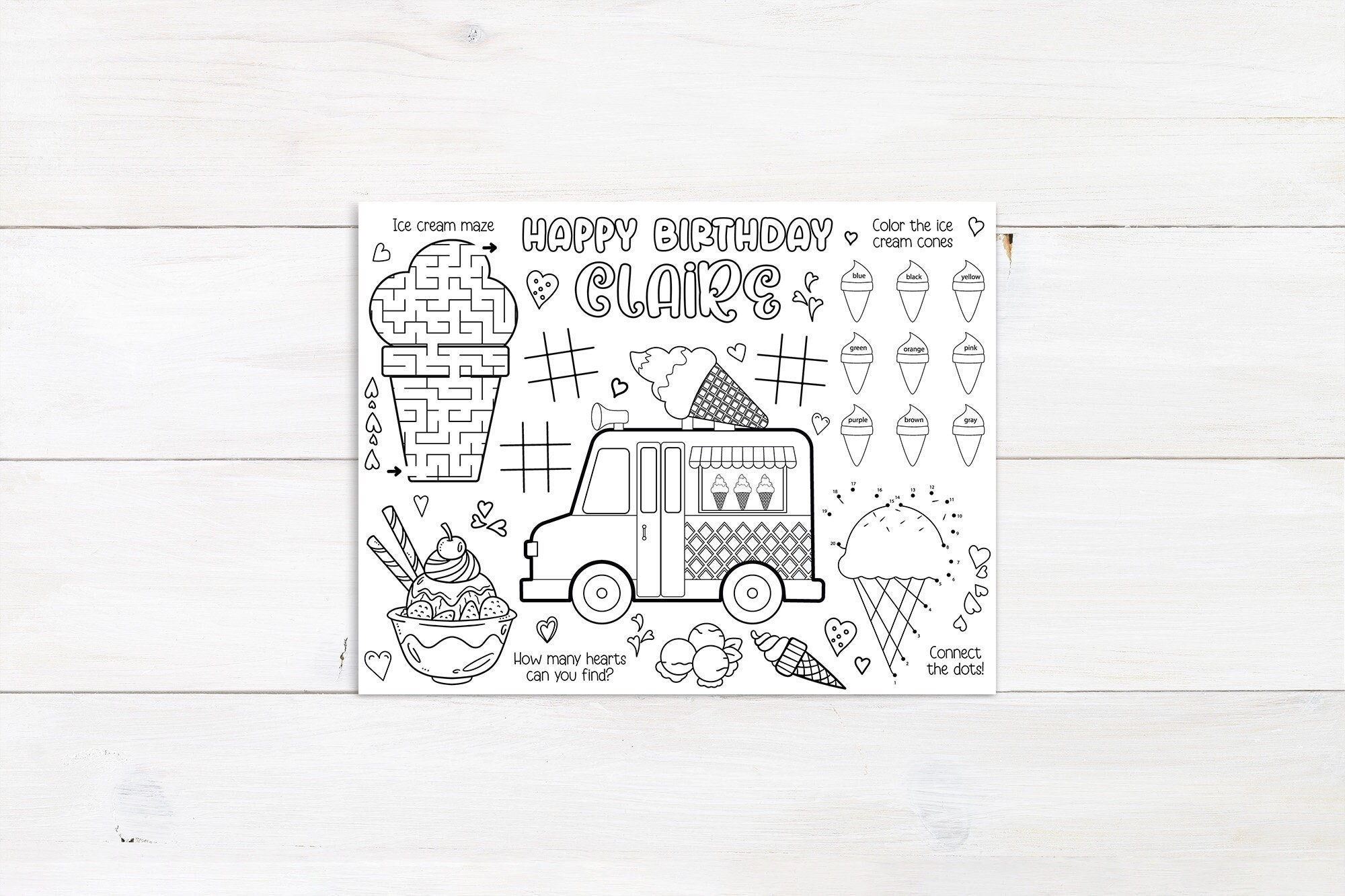 Ice Cream Truck Coloring Pages [2025]