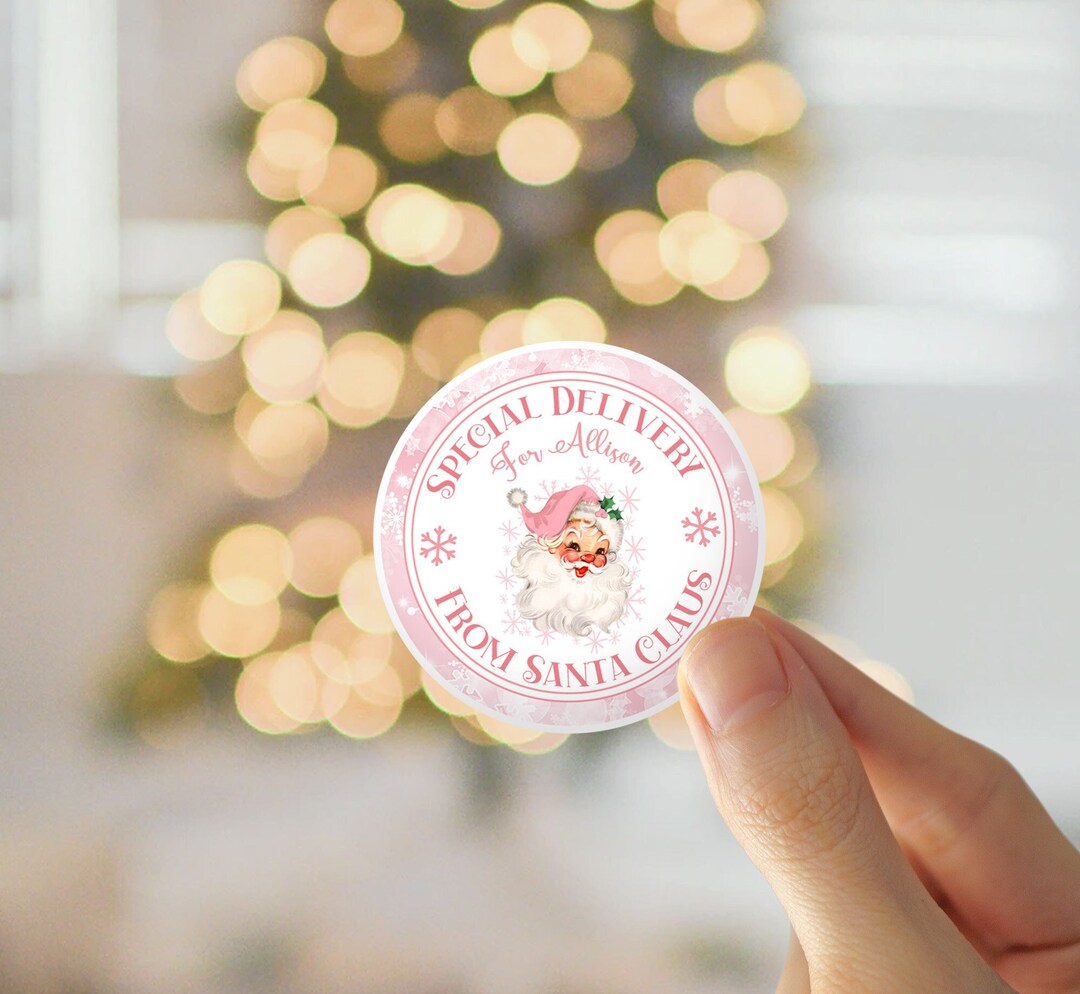 Personalized Christmas Stickers, Special Delivery From Santa Stickers ...