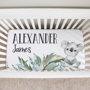 Koala Crib Bedding Set, Baby Boy Crib Bedding, Koala Nursery Bedding ...