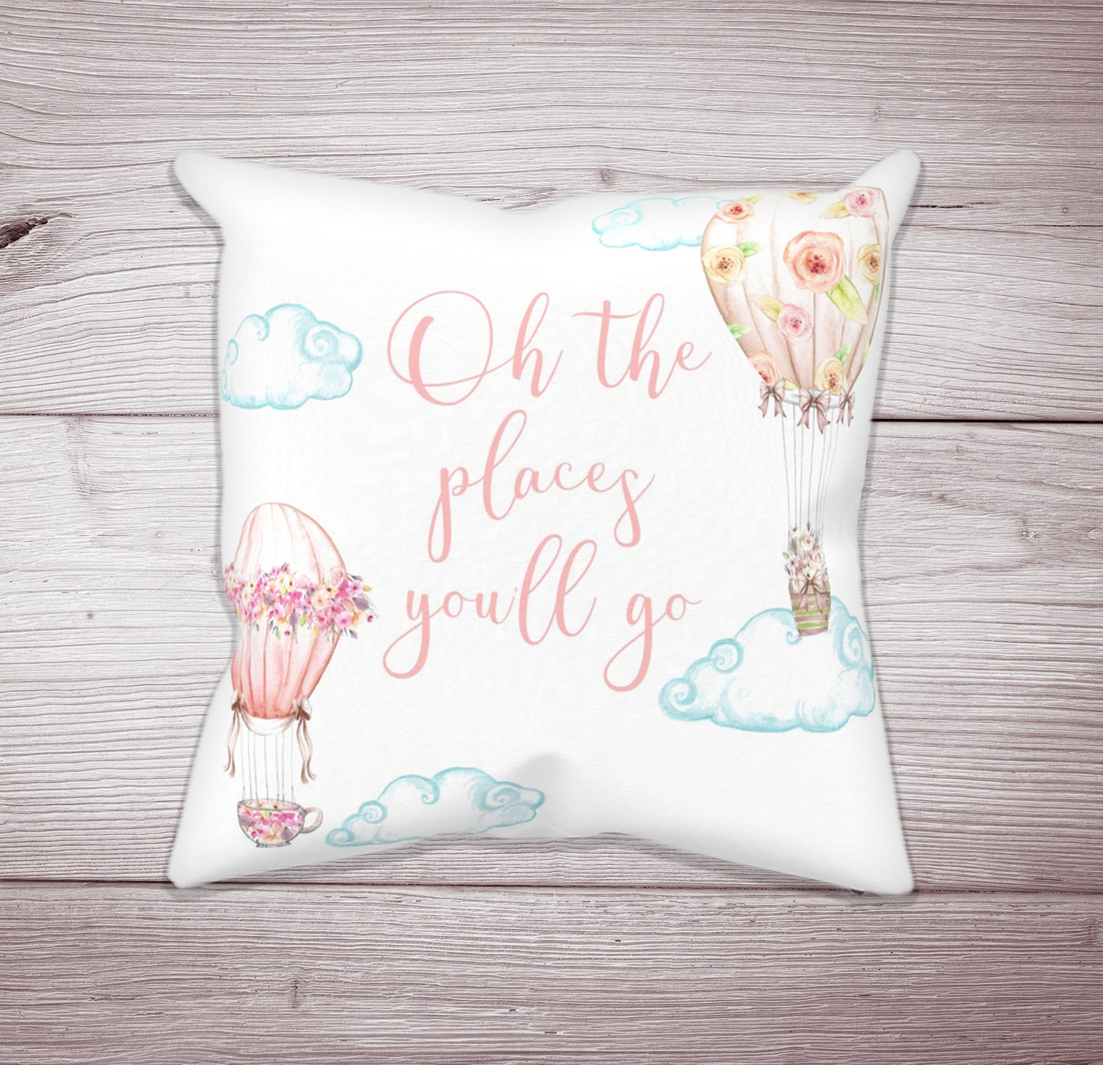 Hot Air Balloon Crib Bedding Set, Baby Girl Crib Bedding, Hot Air ...
