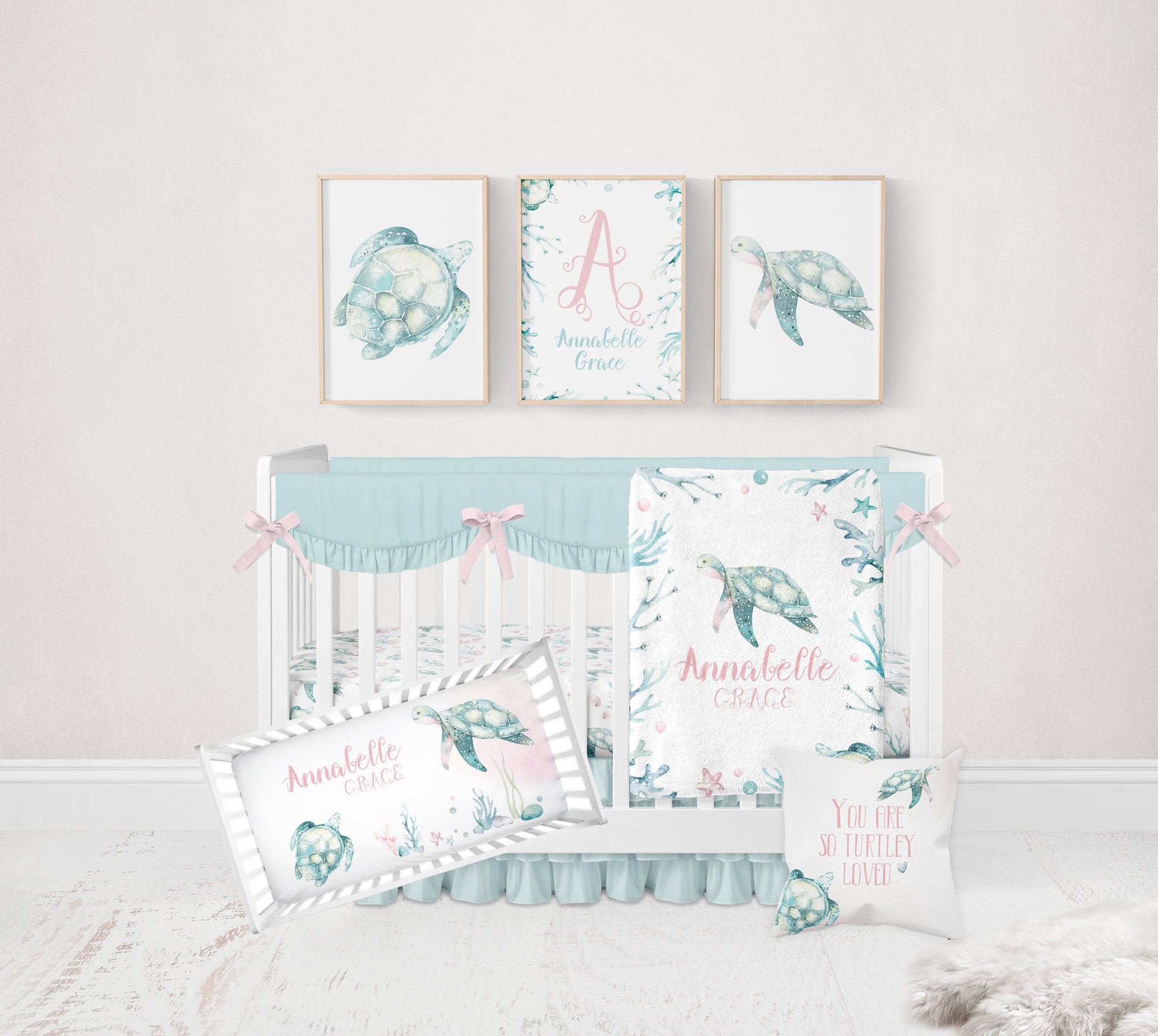 Sea Turtle Crib Sheet Sea Turtle Crib Bedding Sea Turtle - Etsy